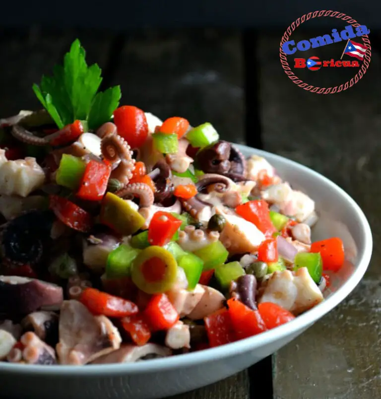 → Receta《 ENSALADA DE PULPO BORICUA 》※【2022】↑↑ BRUTAL